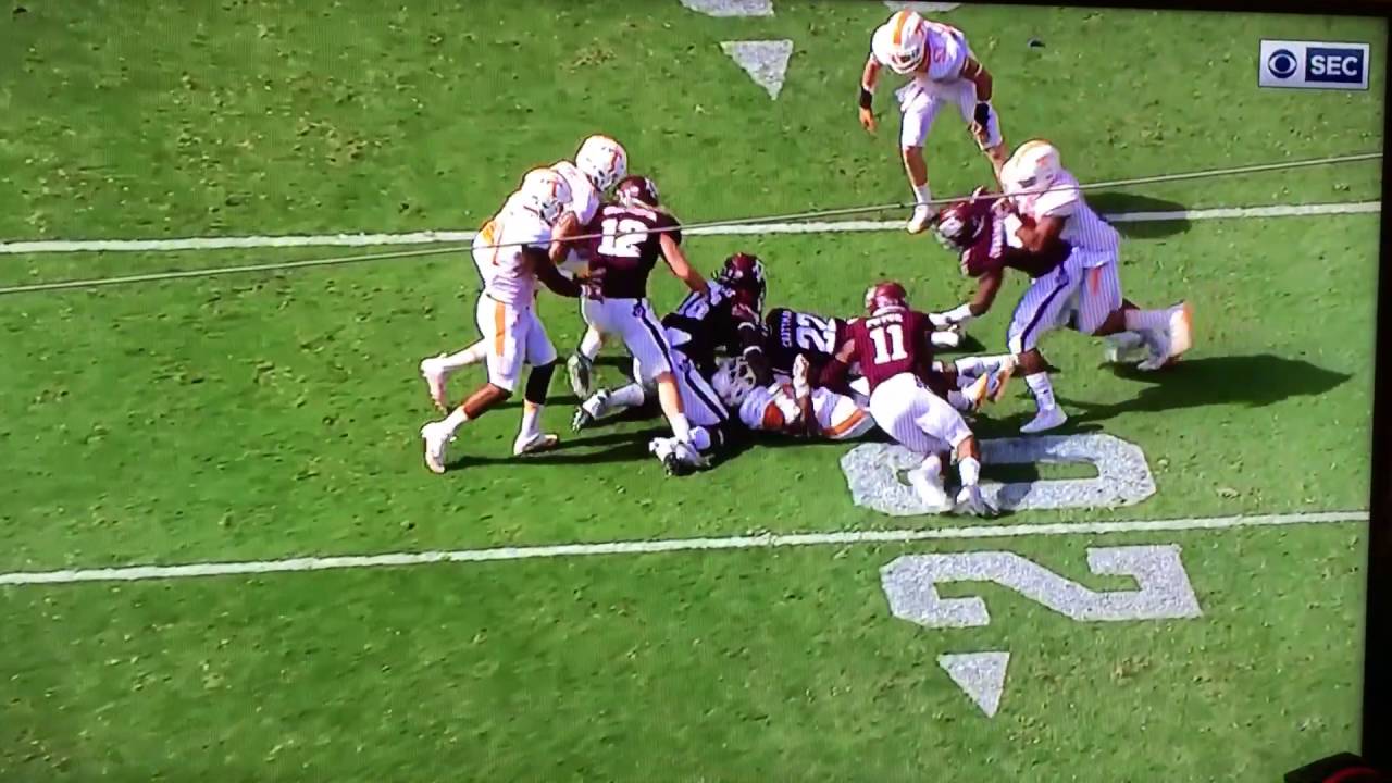 Evan Berry Fumbles On Kickoff Return | Tennessee Volunteers vs Texas A ...