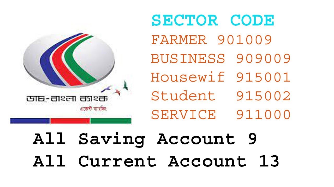 DBBL Agent Banking sector code & customer category for kyc input user ...