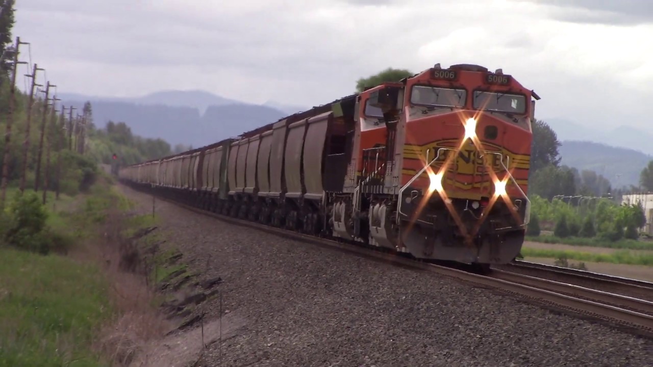 (SP&S Heritage Hopper) Grain train #106 - YouTube