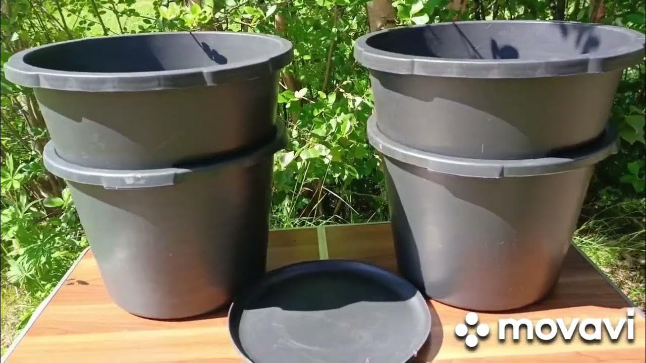 Кашпо - конус из искусственного ротанга. - YouTube