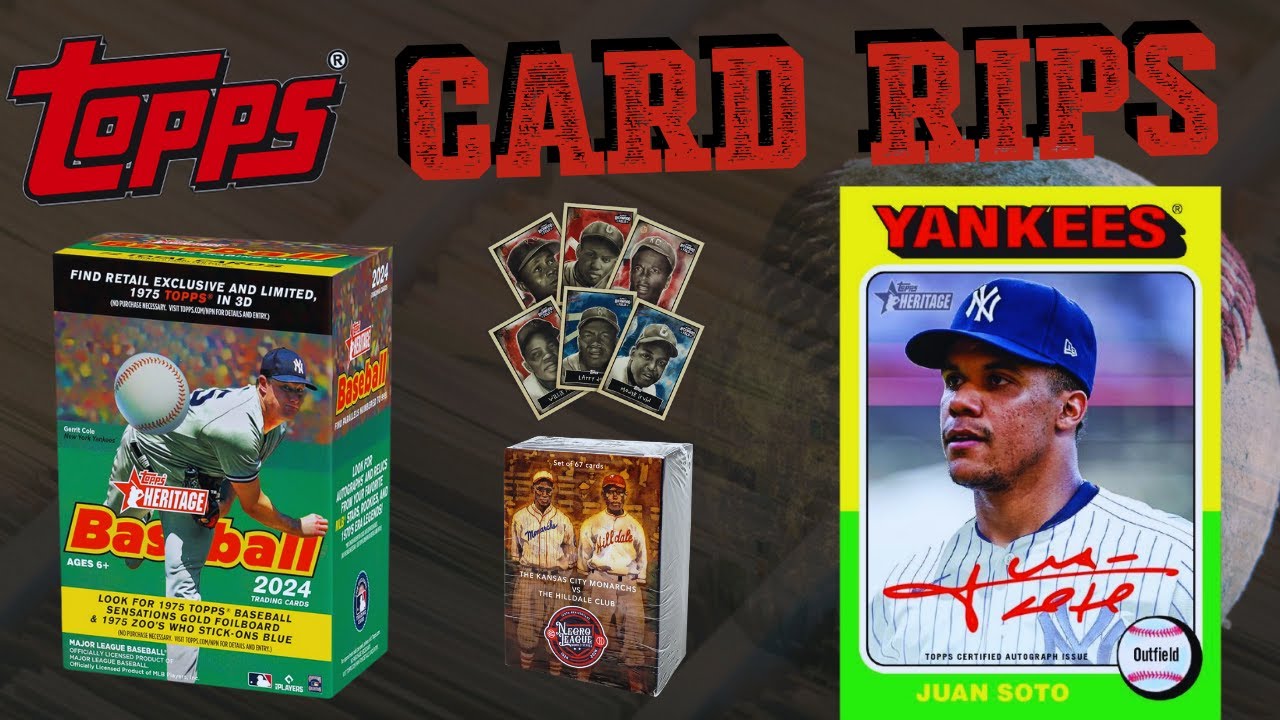 Ripping 2024 Topps Heritage BLASTER BOXES & Negro League Packs ...