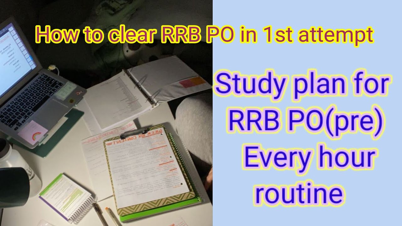 RRB PO full day routine | how to clear RRB PO in 1st attempt | RRB PO ...