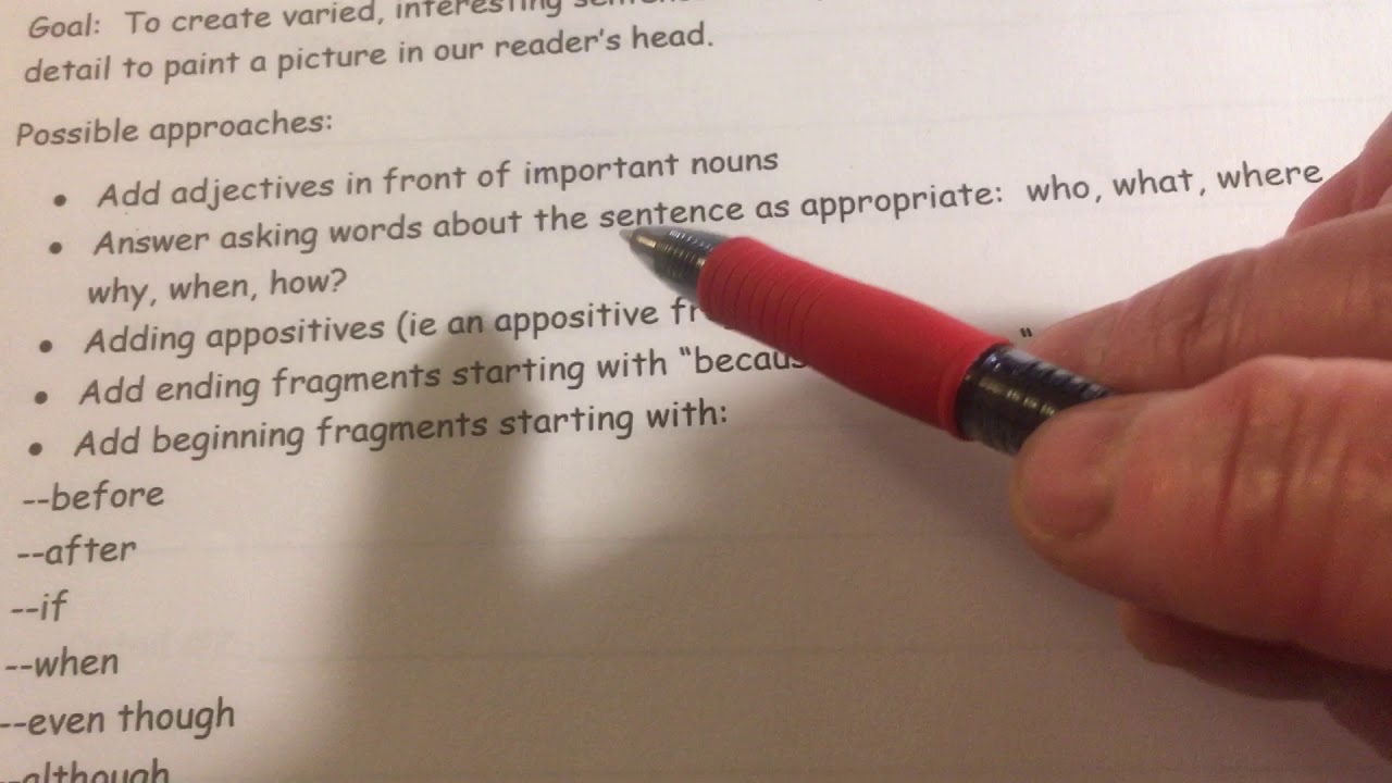 May 18 Video on Revising Our Paragraphs - YouTube