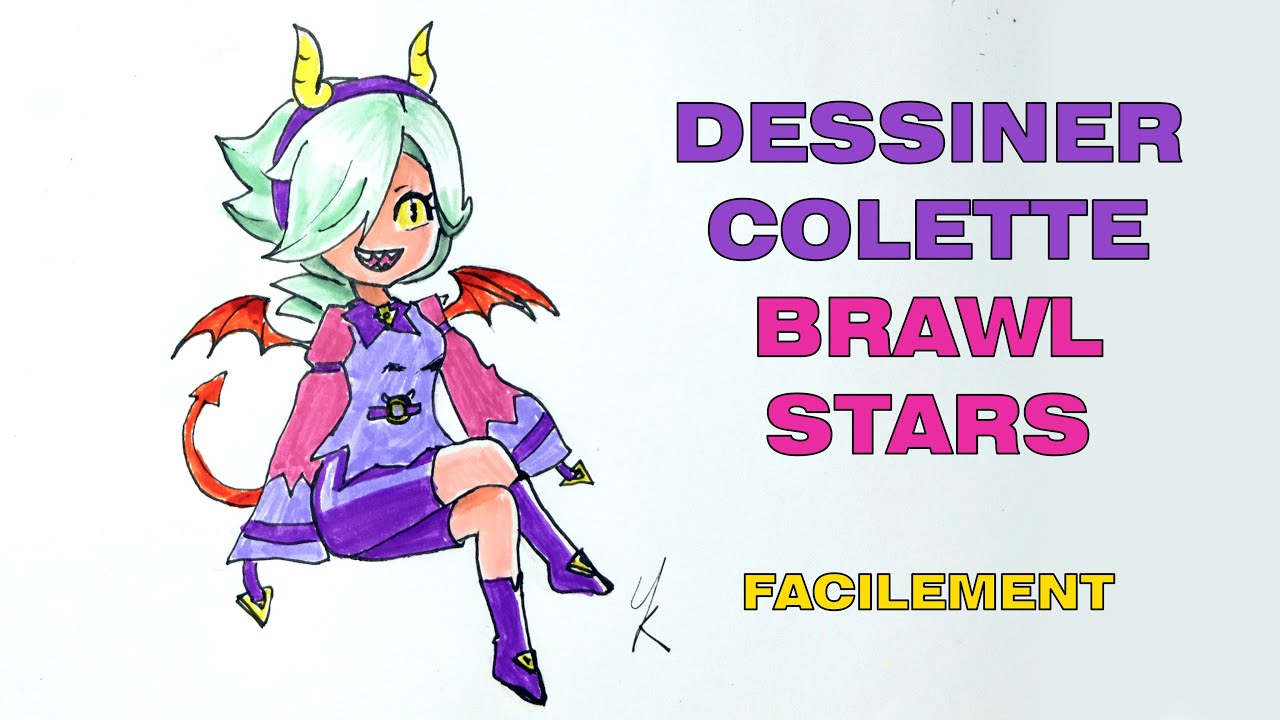 Comment dessiner Colette Brawl Stars facile à faire - YouTube