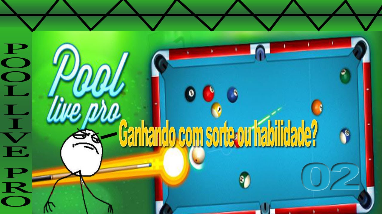 POOL LIVE PRO - Sinuca online, Ganhando na SORTE - YouTube