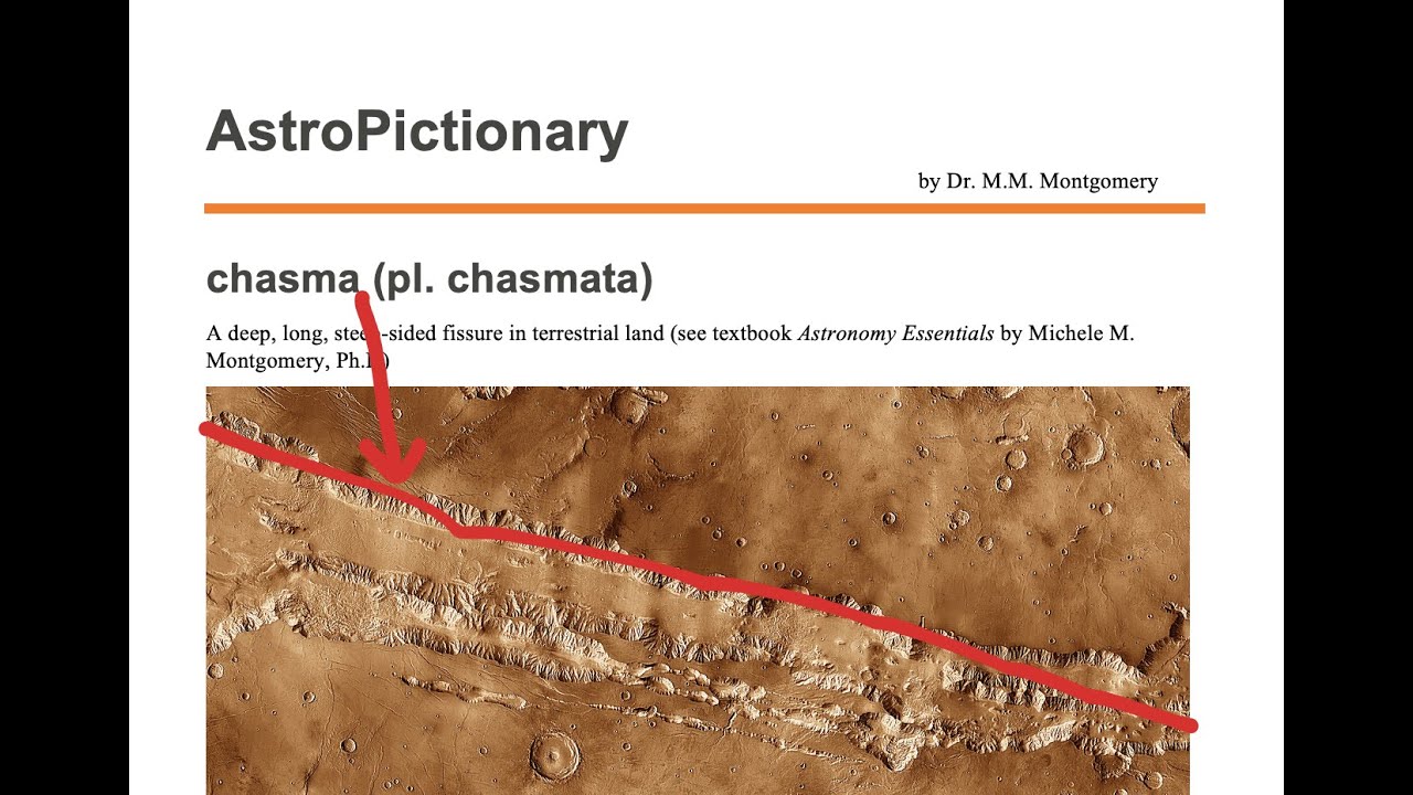 chasma or chasmata - YouTube