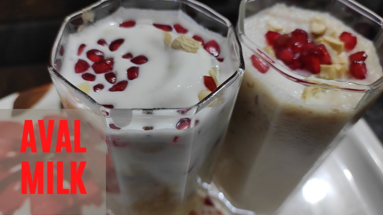 Kerela's trendy Aval milk recipe| Drink - YouTube