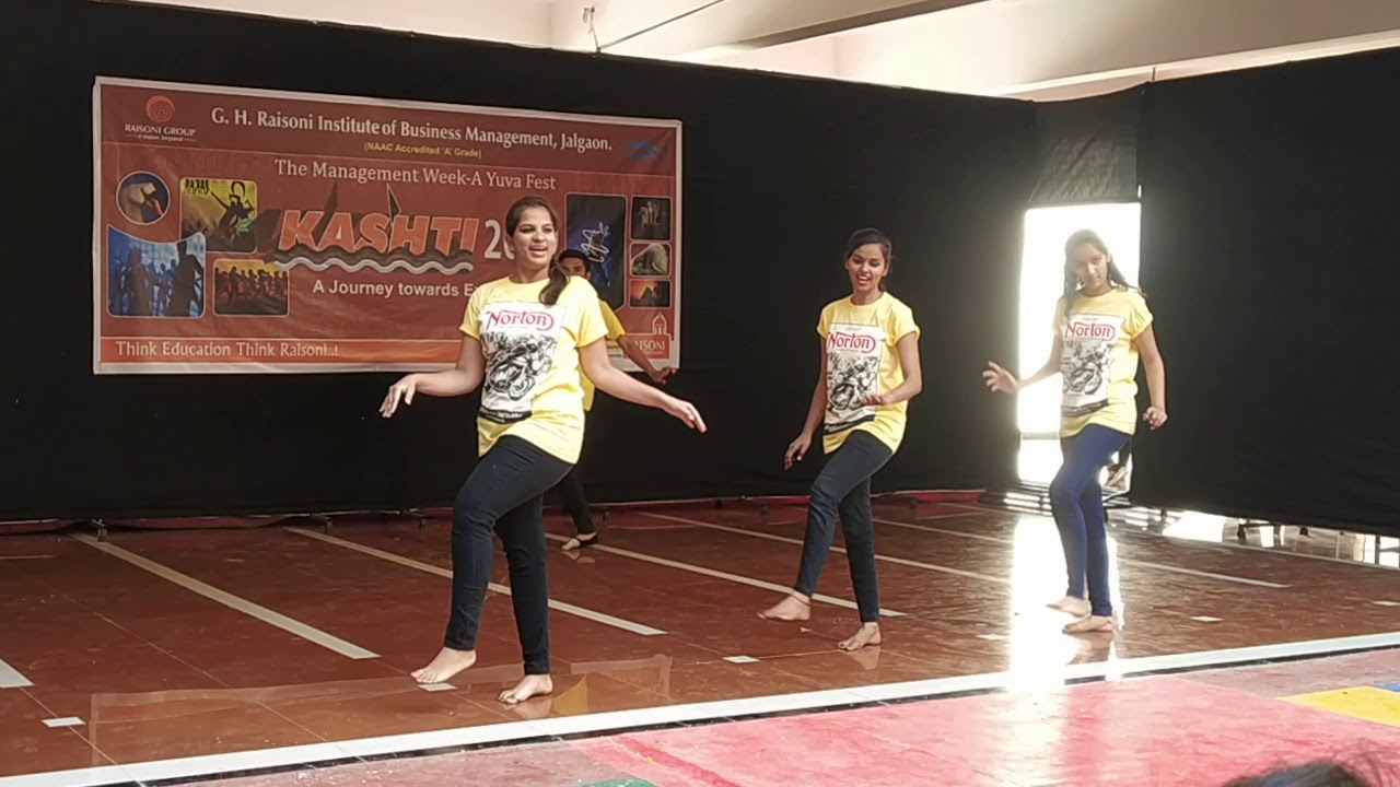 Raisoni college jalgaon kasthi 2019 dance choreographe by rushi - YouTube