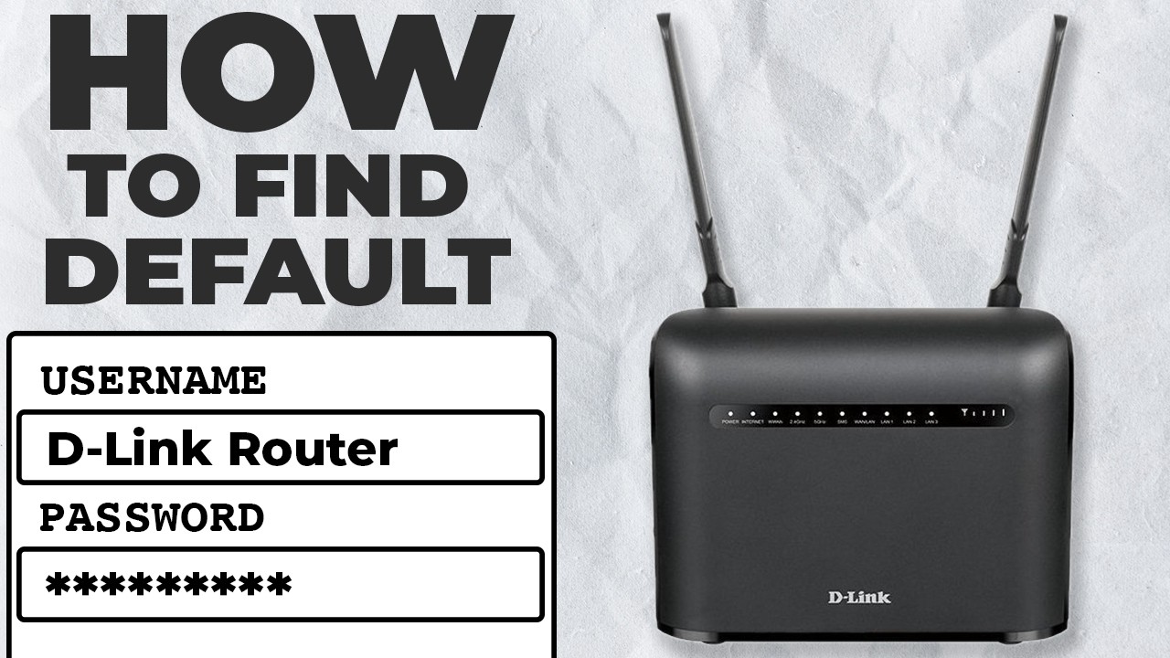 How to find Default username and Password | D-Link - YouTube