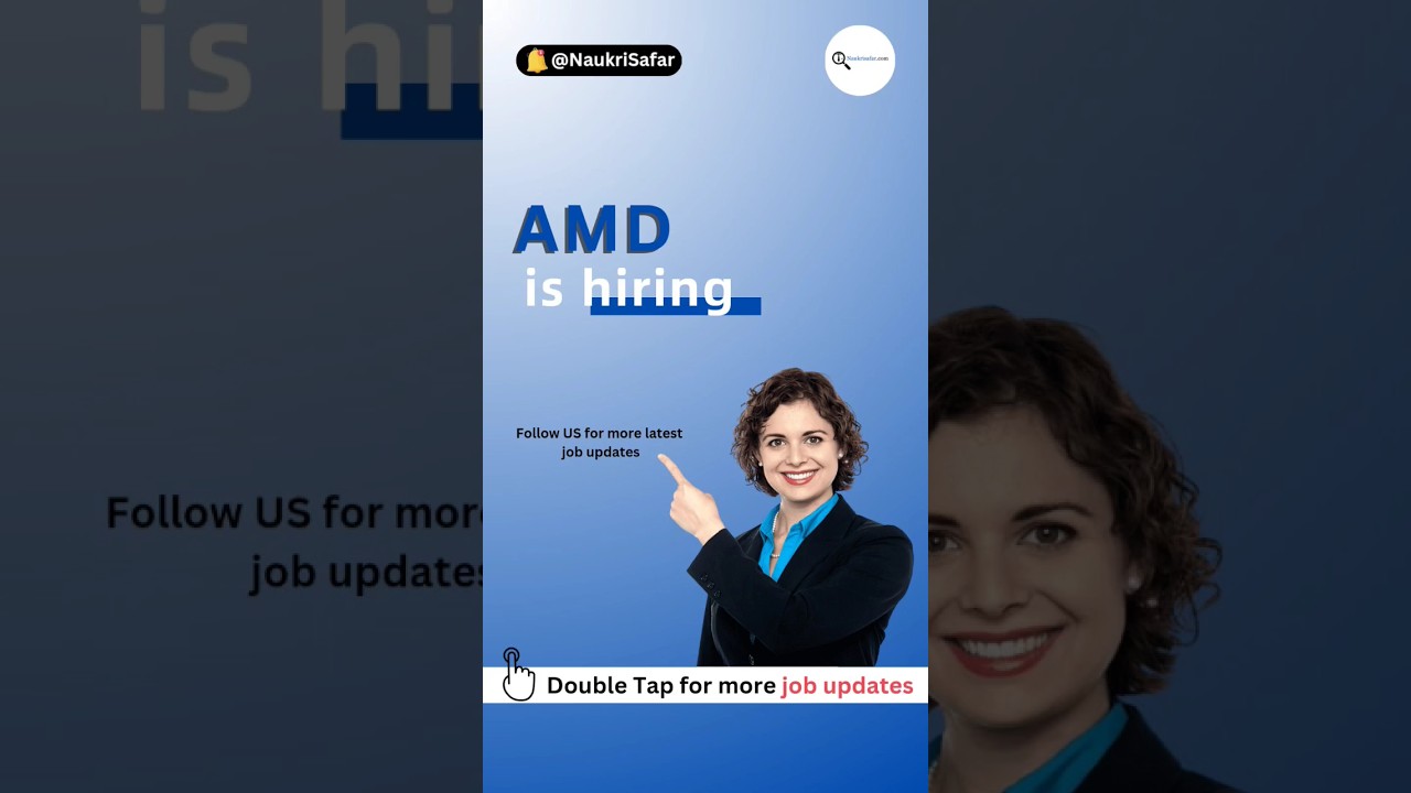 AMD is Hiring ! #naukrisafar #jobalert #jobvacancy #applynow # ...