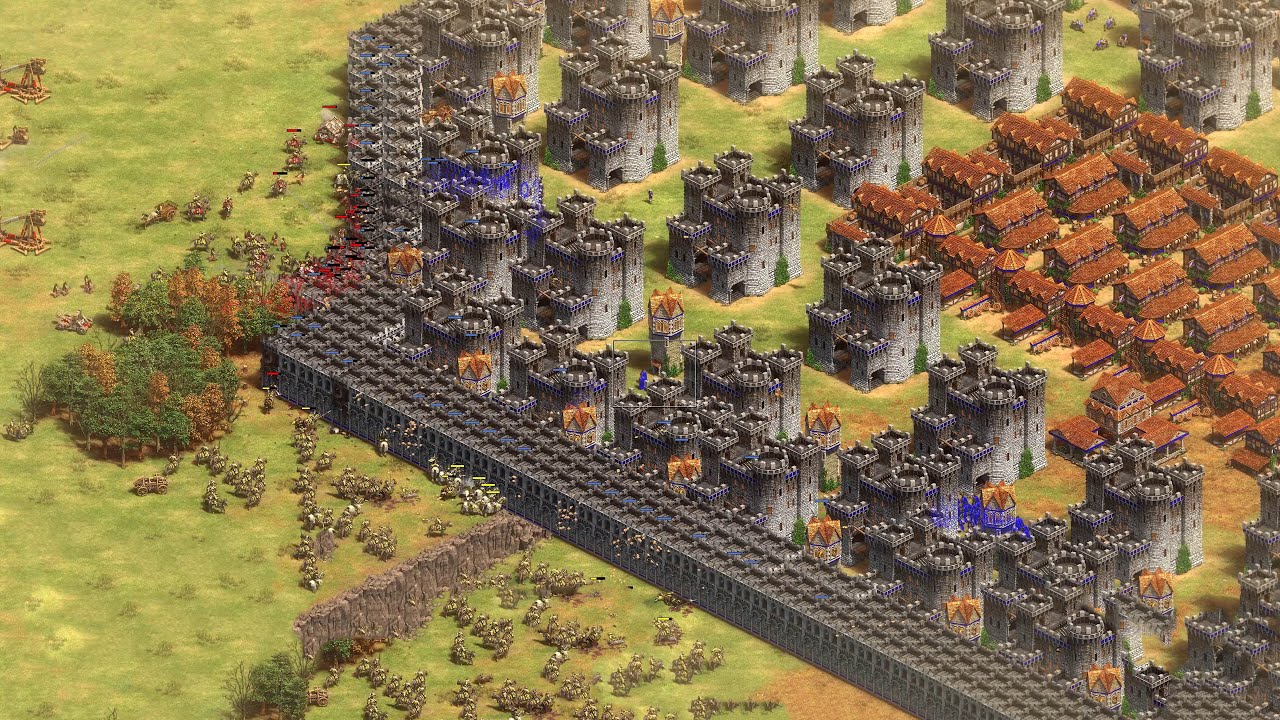 GREAT CASTLE WALL - Age of Empires 2 Definitive Edition - YouTube