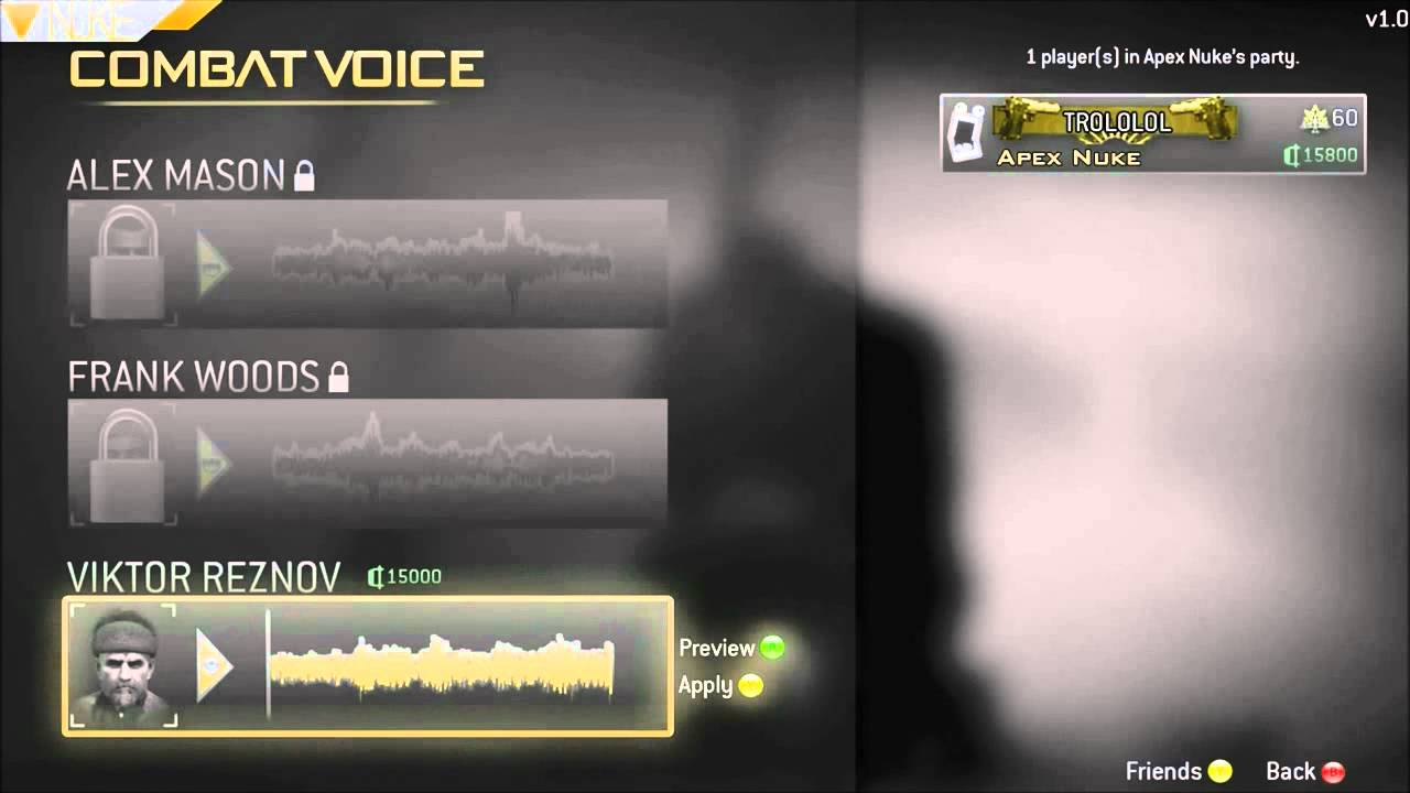 Black Ops 2 Multiplayer Menu Concept (Call of Duty BO2) - YouTube
