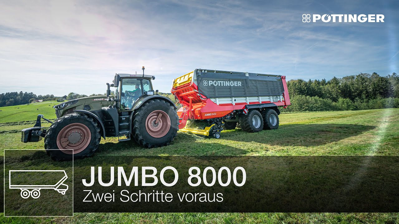 Video Zwei Schritte voraus mit JUMBO 8000 Ladewagen | PÖTTINGER Österreich