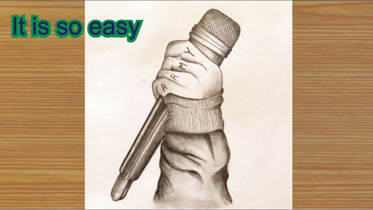 How to Draw bts mic || Bts Mic Drawing #btsdrawing - YouTube