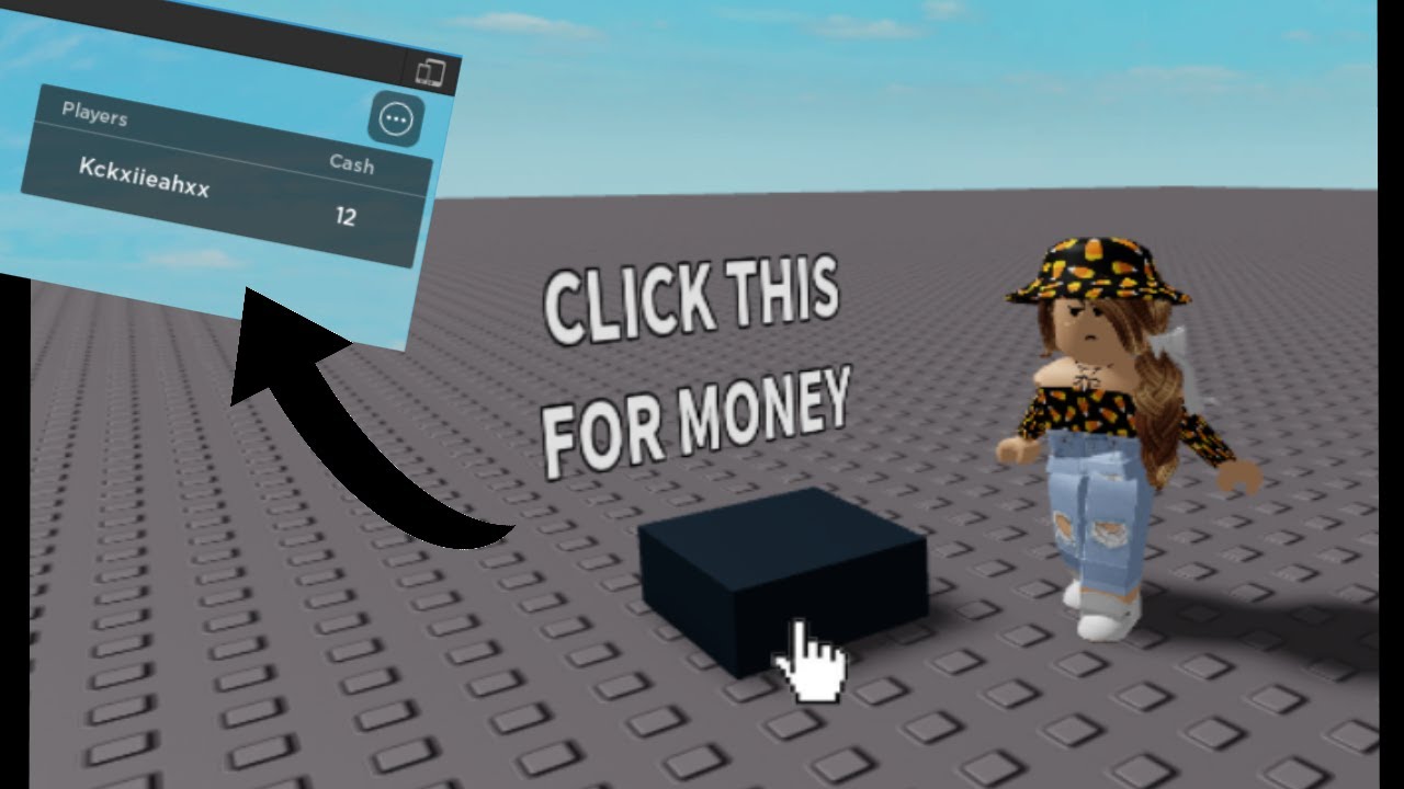 How to get Cash everytime you click a button On Roblox Studio - YouTube