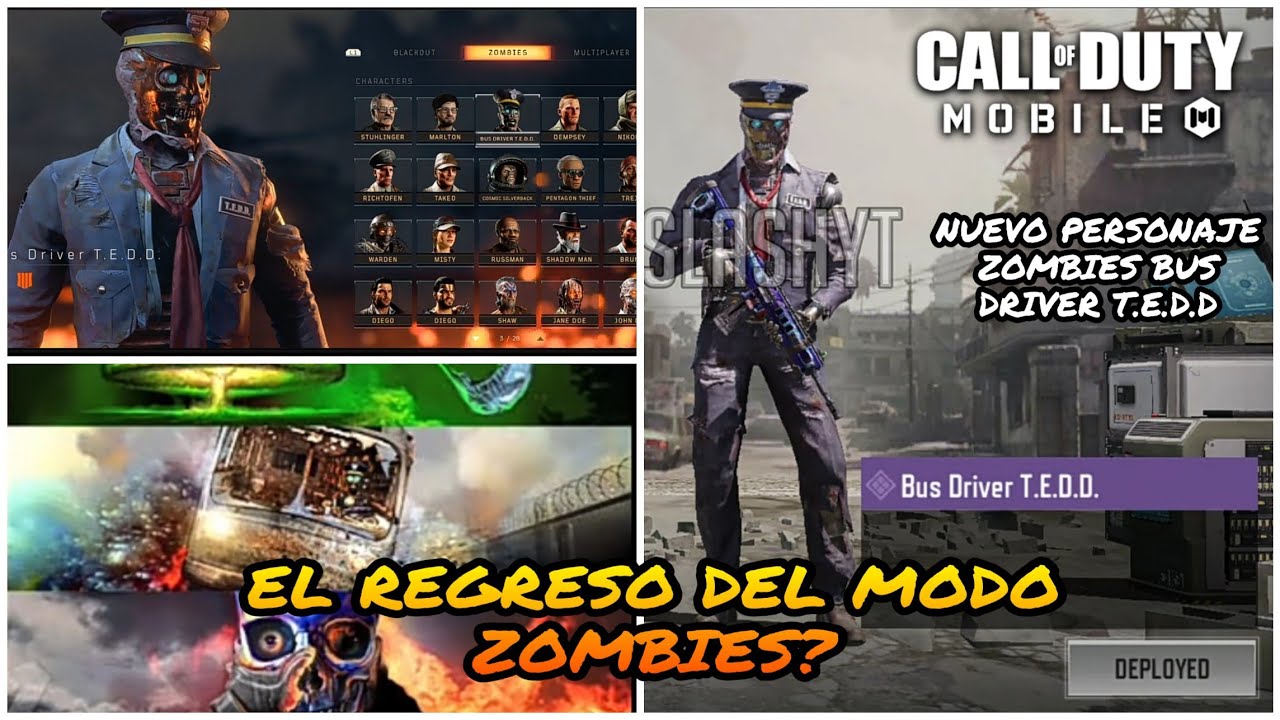 ¿CUANDO REGRESA EL MODO ZOMBIES? NUEVO PERSONAJE BUS DRIVER T.E.D.D EN ...