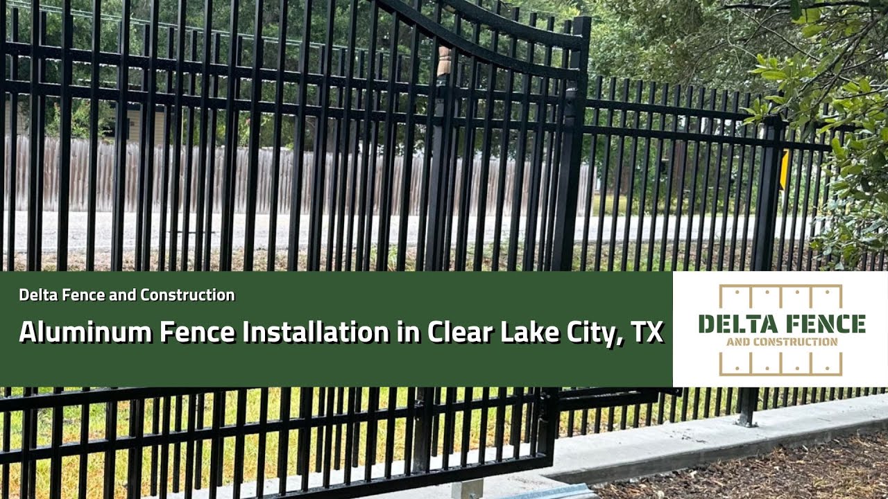 Aluminum Fence Installation in Clear Lake City, TX | Delta Fence and ...