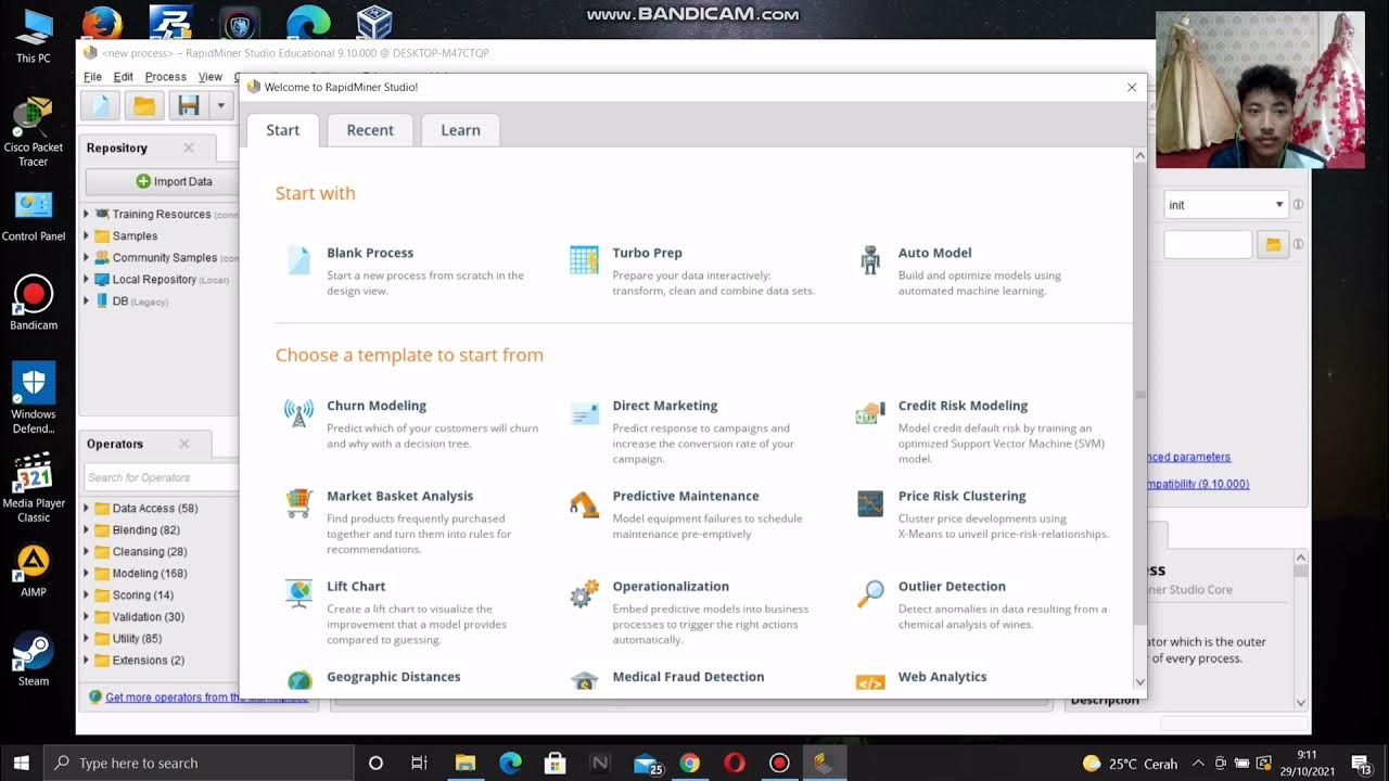 Rapidminer Estimasi Algoritma Linear Regression - YouTube