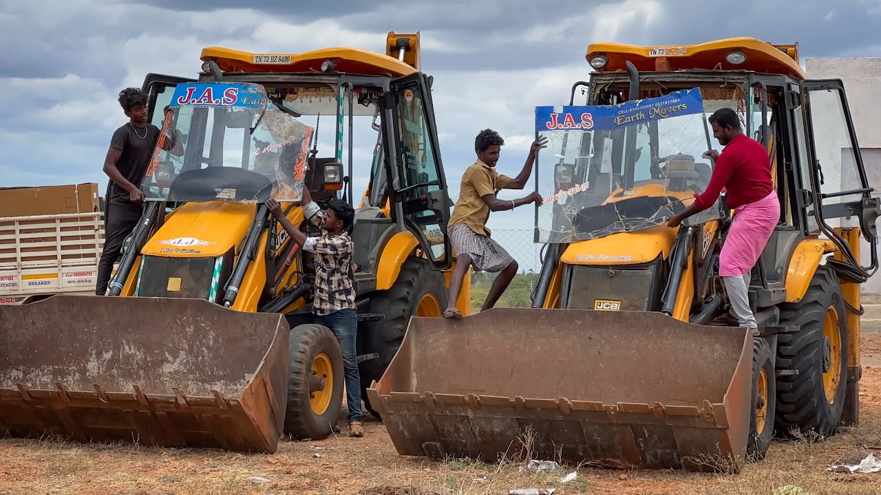 Challenging JCB Owner and Driver New Model JCB 3DX Front and Side Glass ...