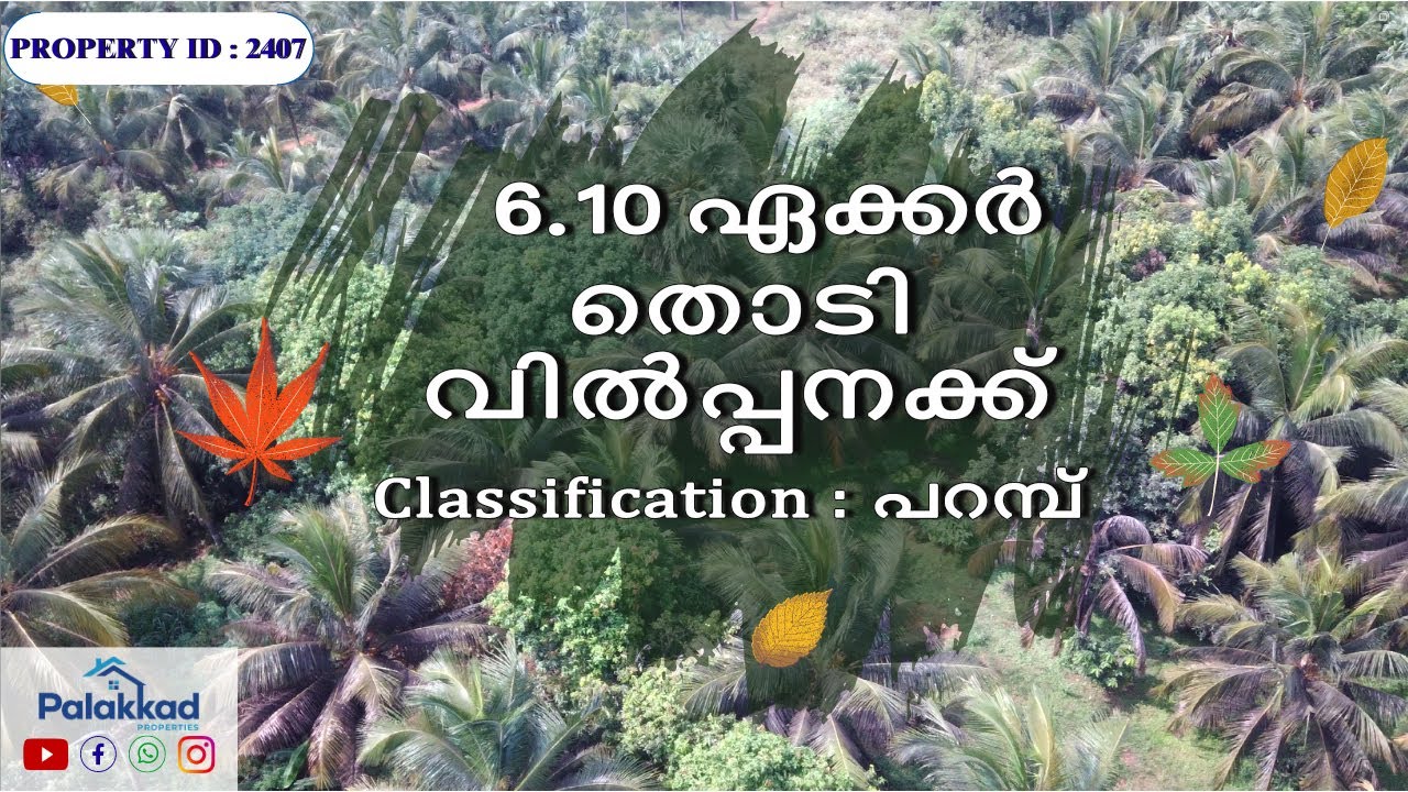 6 Acre 10 Cent Land for Sale PROPERTY ID: 2407 - YouTube