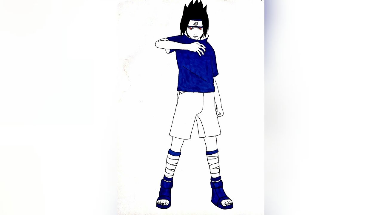 HOW TO DRAW KID SASUKE STEP BY STEP - YouTube