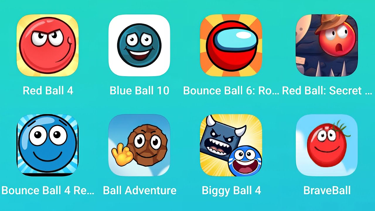 Red Ball 4, Blue Ball 10, Bounce Ball 6, Red Ball Secret, Bounce Ball 4 ...