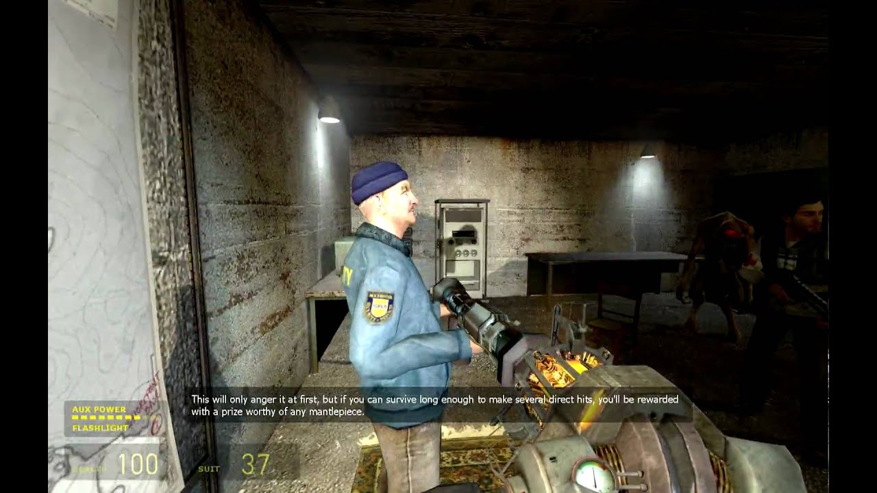 Half-Life 2: Colonel Cubbage casts no shadows from the flashlight - YouTube