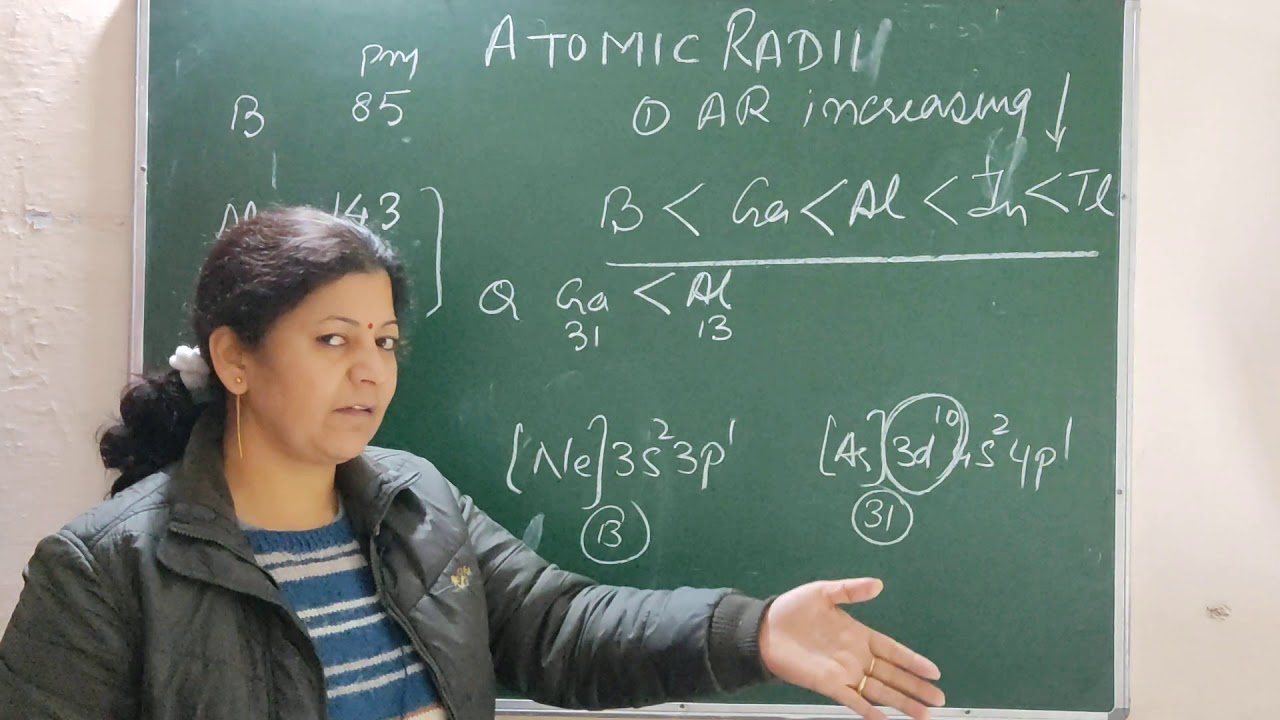 Atomic radius in boron family - YouTube