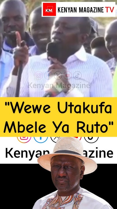 MP Oscar Sudi issues a message to people putting Ruto in a casket using Artificial Intelligence ...