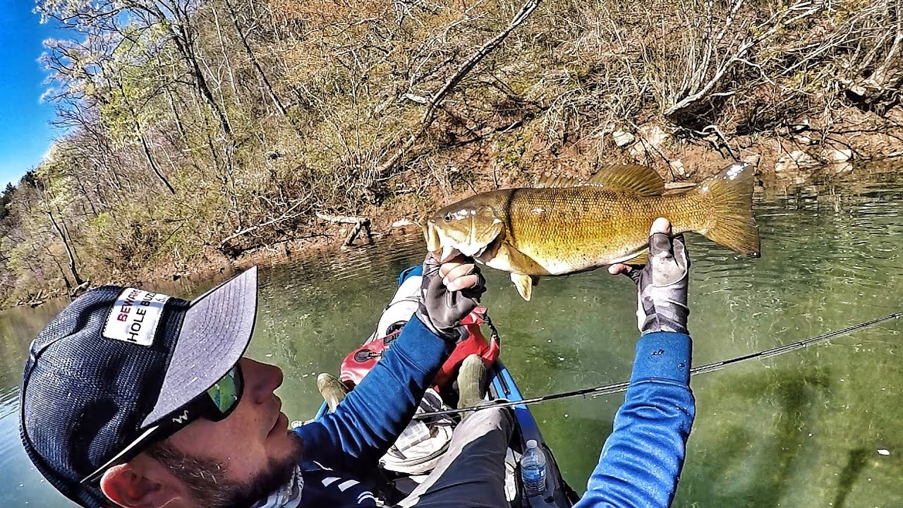 Early Spring fishing a small stream in the Ozarks. - YouTube