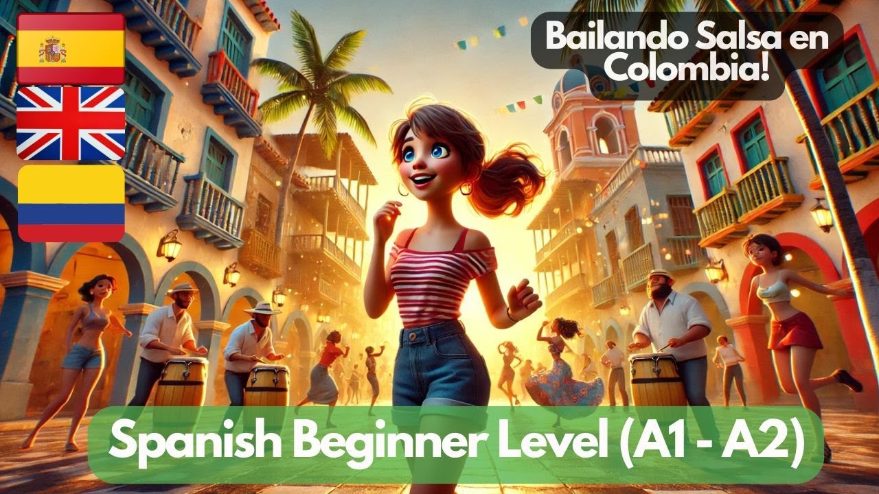 Spanish for Beginners (A1 - A2) Made FUN! 🎯Salsa Dancing in Colombia! 💃 ...