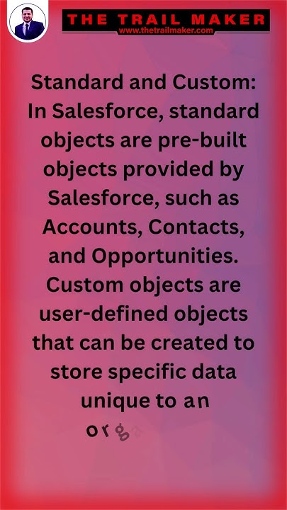 What Is Standard And Custom Object In Salesforce Thetrailmaker
