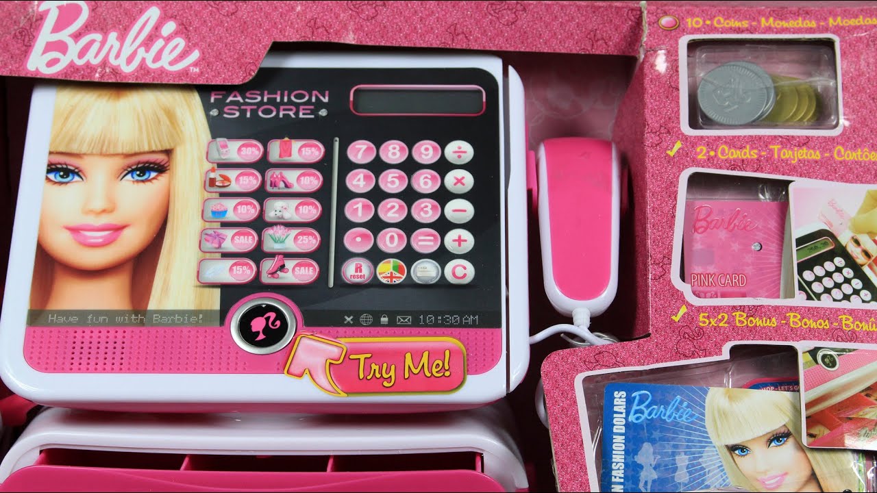 Barbie Fashion Store Cash Register / Barbie Kasa Sklepowa z Akcesoriami ...