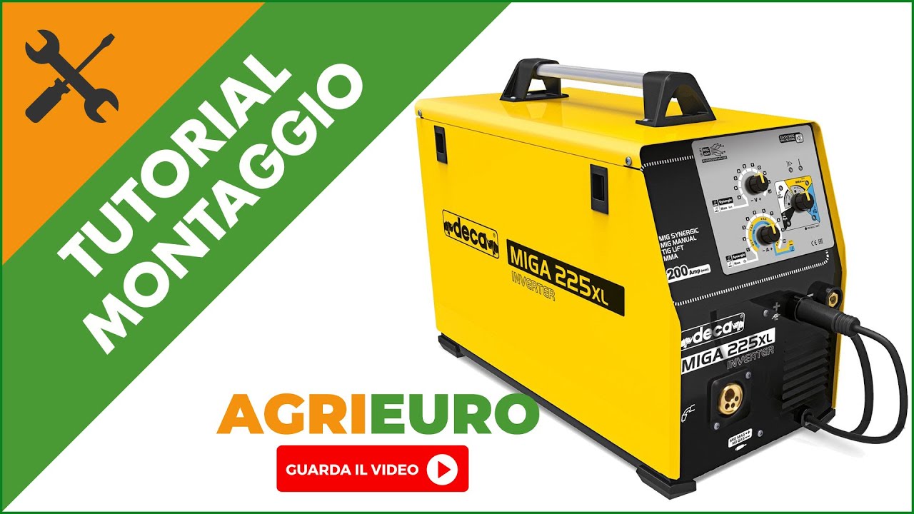 Presentazione e montaggio Saldatrice a filo inverter multiprocesso Deca ...