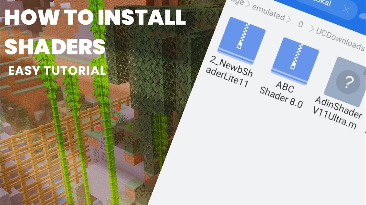 Cara Memasang Shaders/Texture Pack ke Minecraft PE 1.18 - Tutorial ...