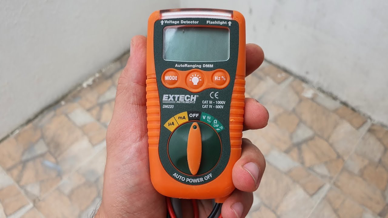 EXTECH - DM220 - POCKET MULTIMETER - MULTIMETRO DE BOLSO - YouTube