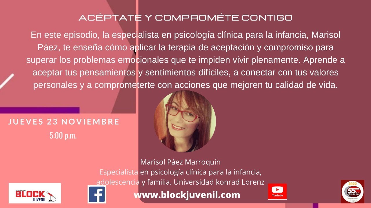Acéptate y comprométete contigo mismo - YouTube
