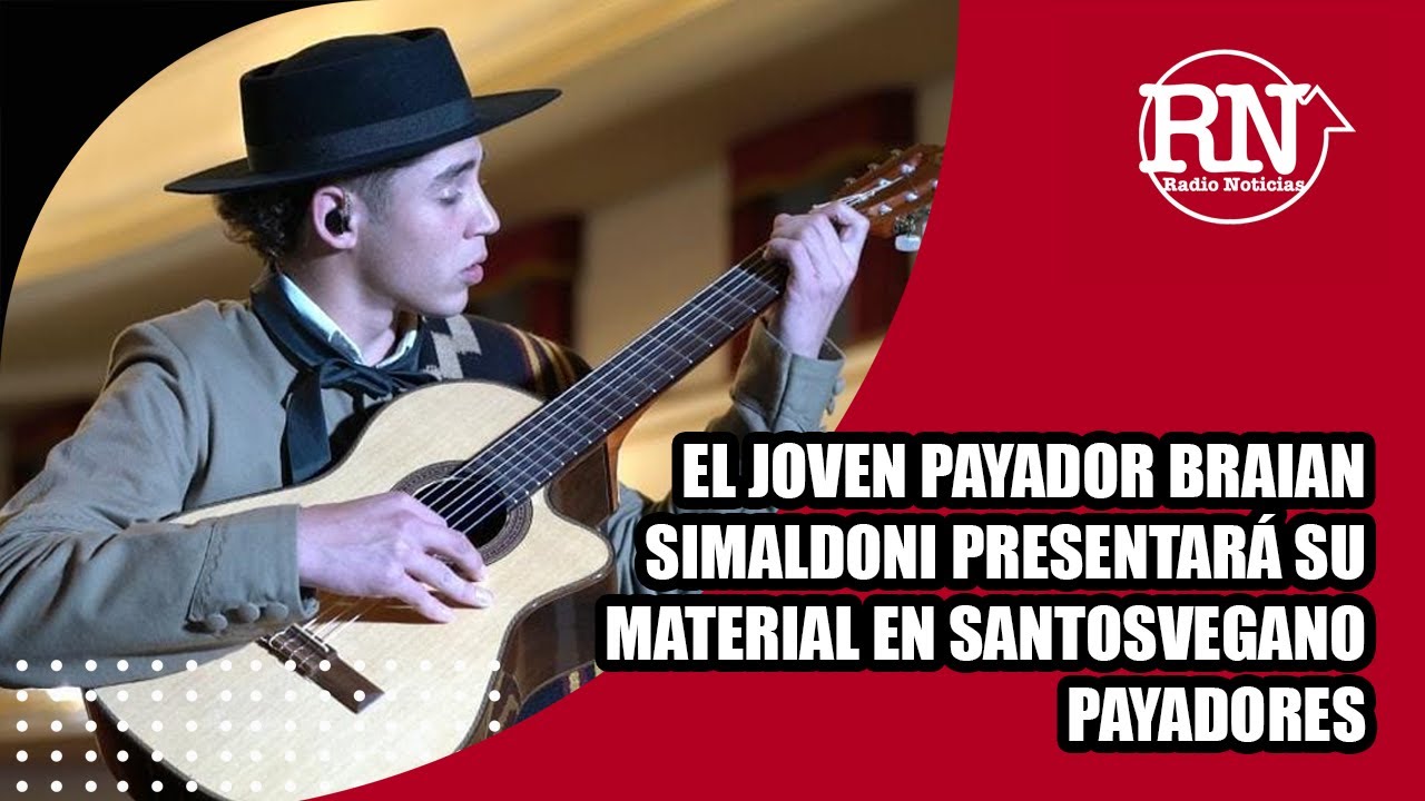 El joven payador presentará su material en el encuentro Santosvegano de ...