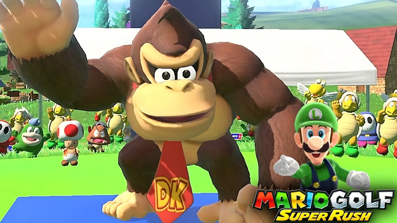 Mario Golf Super Rush Donkey Kong vs Boo in Bonny Greens - YouTube