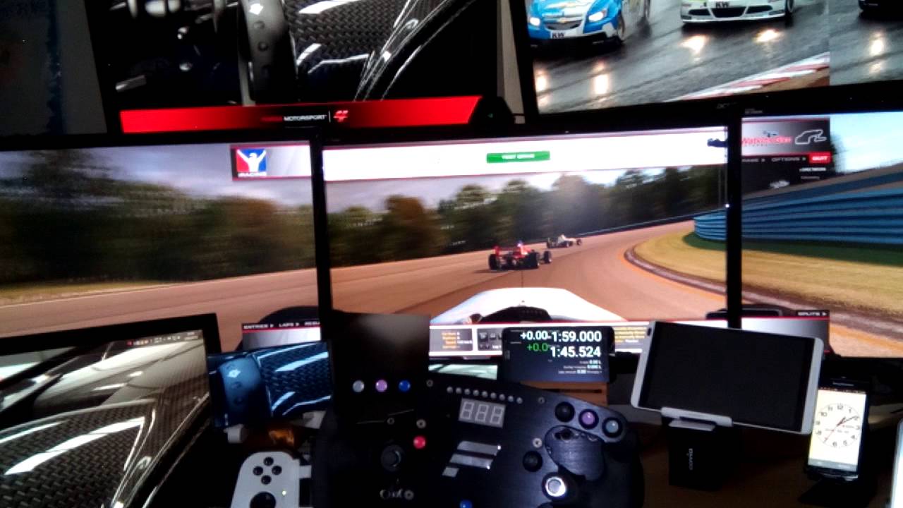 5 monitors iRacing - YouTube