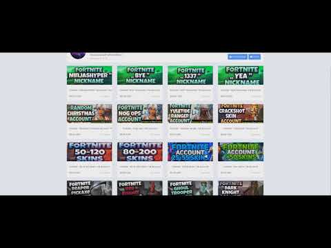FORTNITE CHEAPEST ACCOUNT SHOP SELLY.GG VERIFIED - YouTube