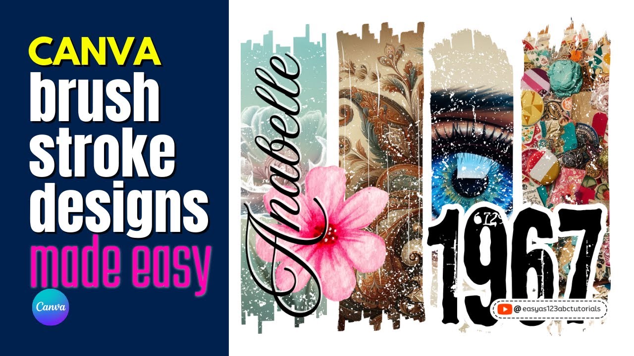 How to Create a Brush Stroke Design with Canva Easy to Follow Tutorial ...