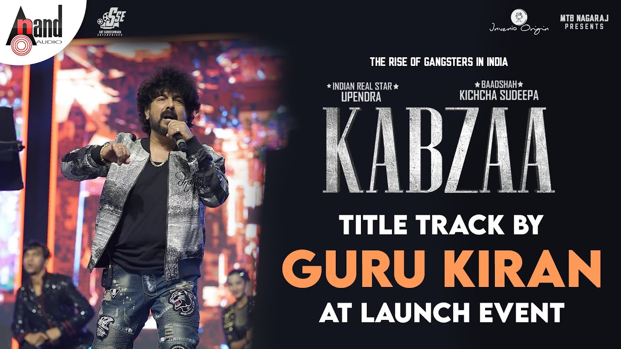 Kabzaa Title Track sung by Guru Kiran on Launch Event - YouTube