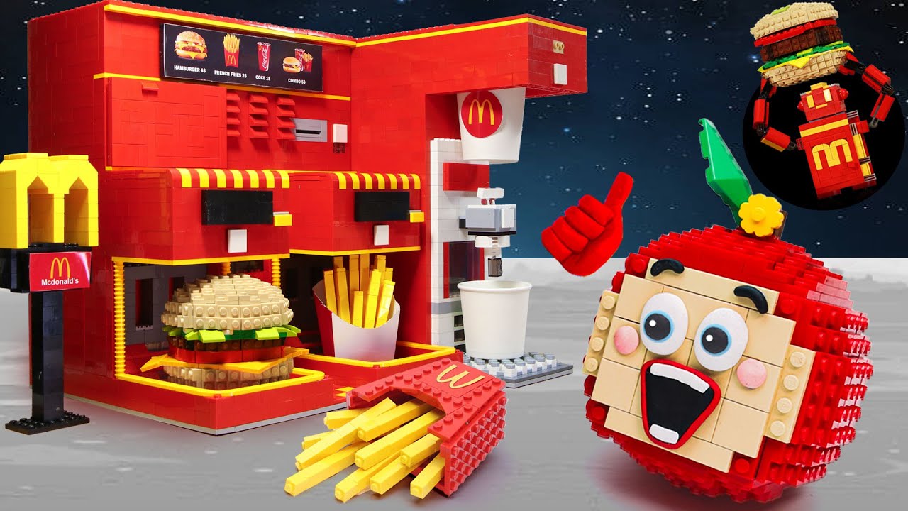 Lego Food: McDonald’s LEGO Vending Machine (ASMR Sounds) Viral Fast ...