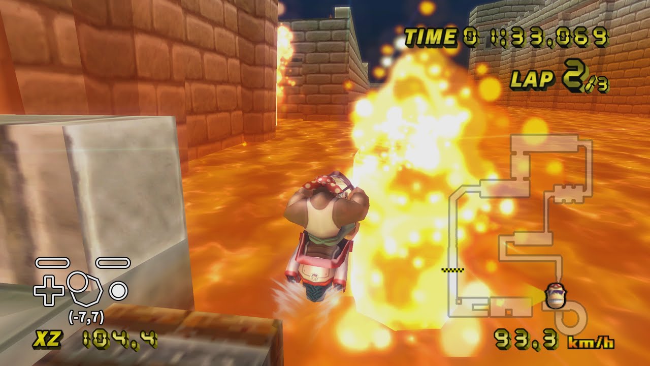 [MKWii TAS] N64 Bowser's Castle Flap - 43.379 (No Ultra, Superhopping ...