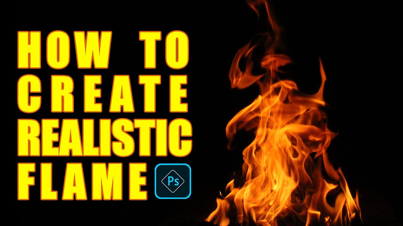 HOW TO Create Realistic Flame in Photoshop - Photoshop Tutorials - YouTube