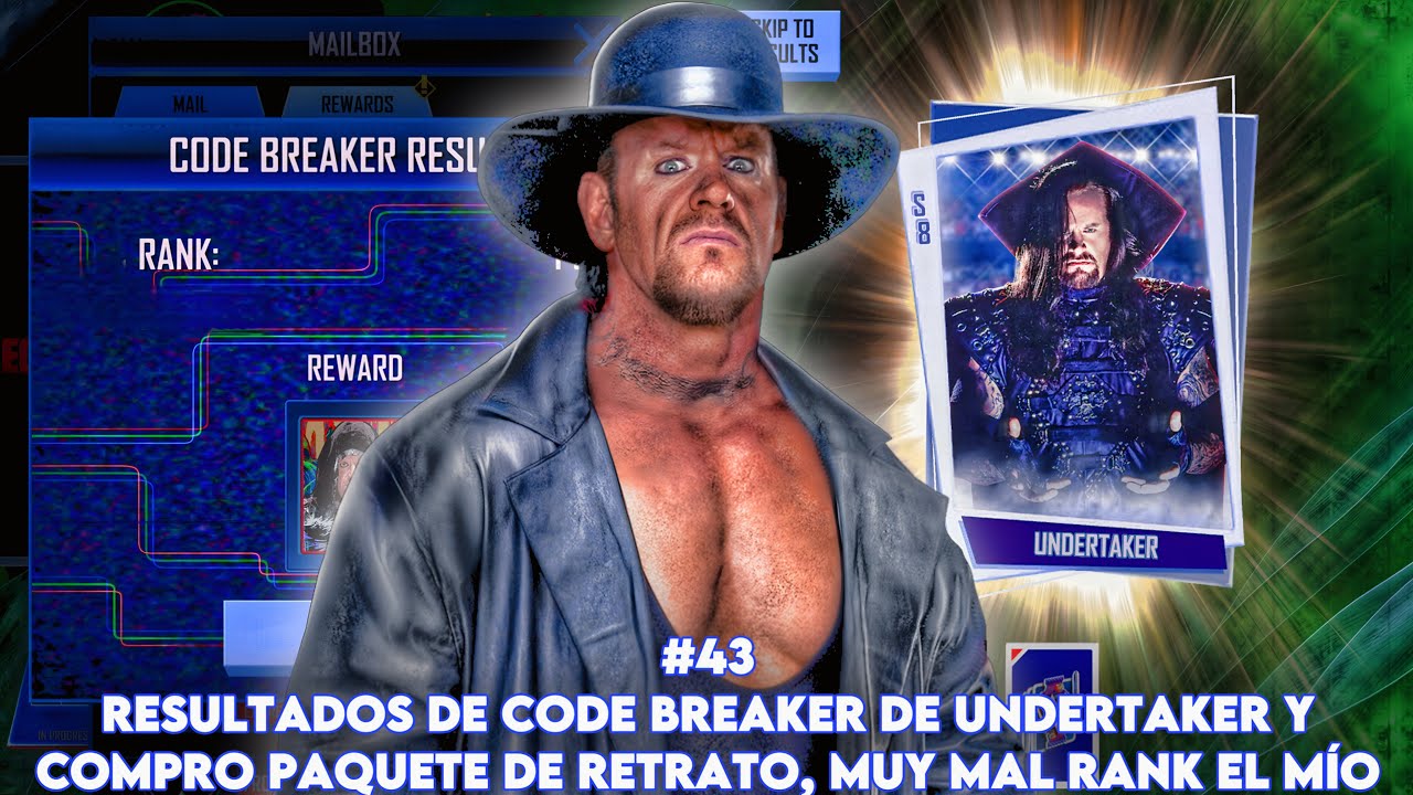 WWE SUPERCARD #43 RESULTADOS DE CODE BREAKER DE THE UNDERTAKER, COMPRÉ EL PAQUETE RETRATO, MAL ...