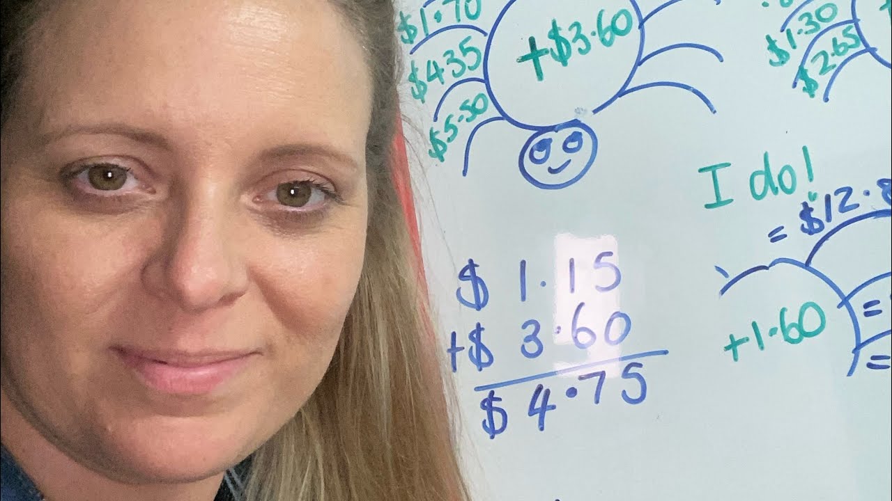 Adding money with decimals - YouTube