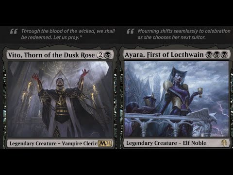 Magic The Gathering Arena - Easy Vito Ayara Mono Black Lifelink Deck ...