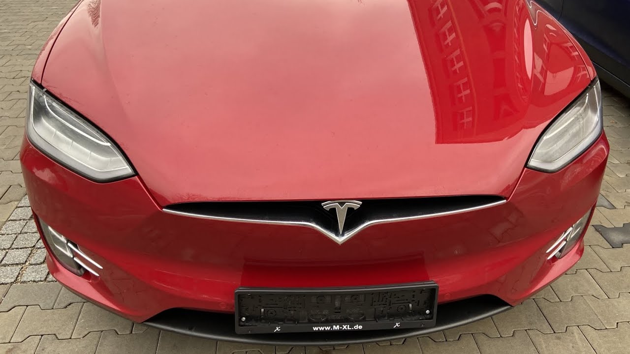 2021 Tesla Model X 100D in Red Multi-Coat - YouTube